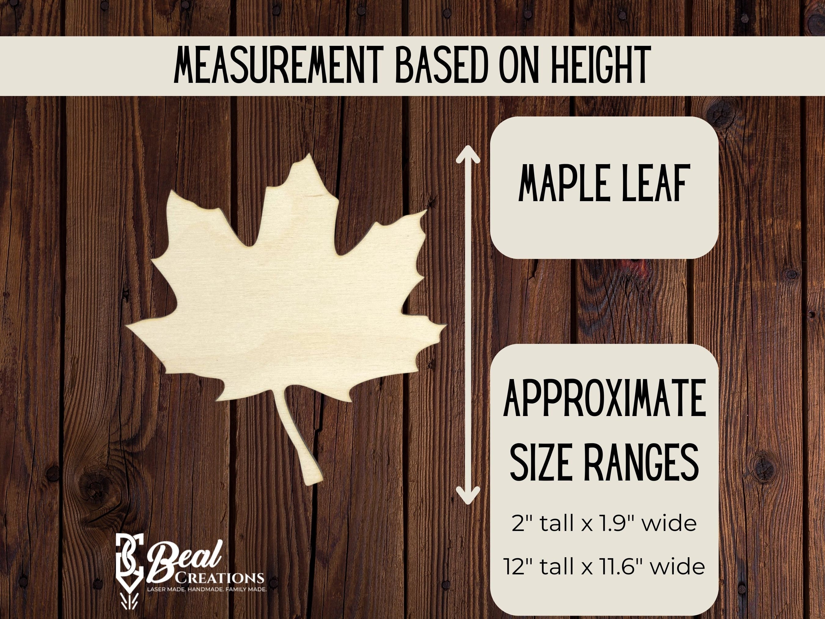 Wooden Leaf Cutout Blanks, Multiple Sets and Sizes, Wooden Leaves for ...