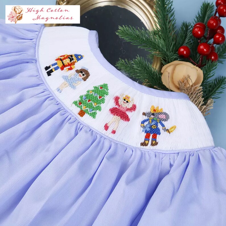 THE NUTCRACKER Hand-smocked Girl's Bishop Bubble - Etsy