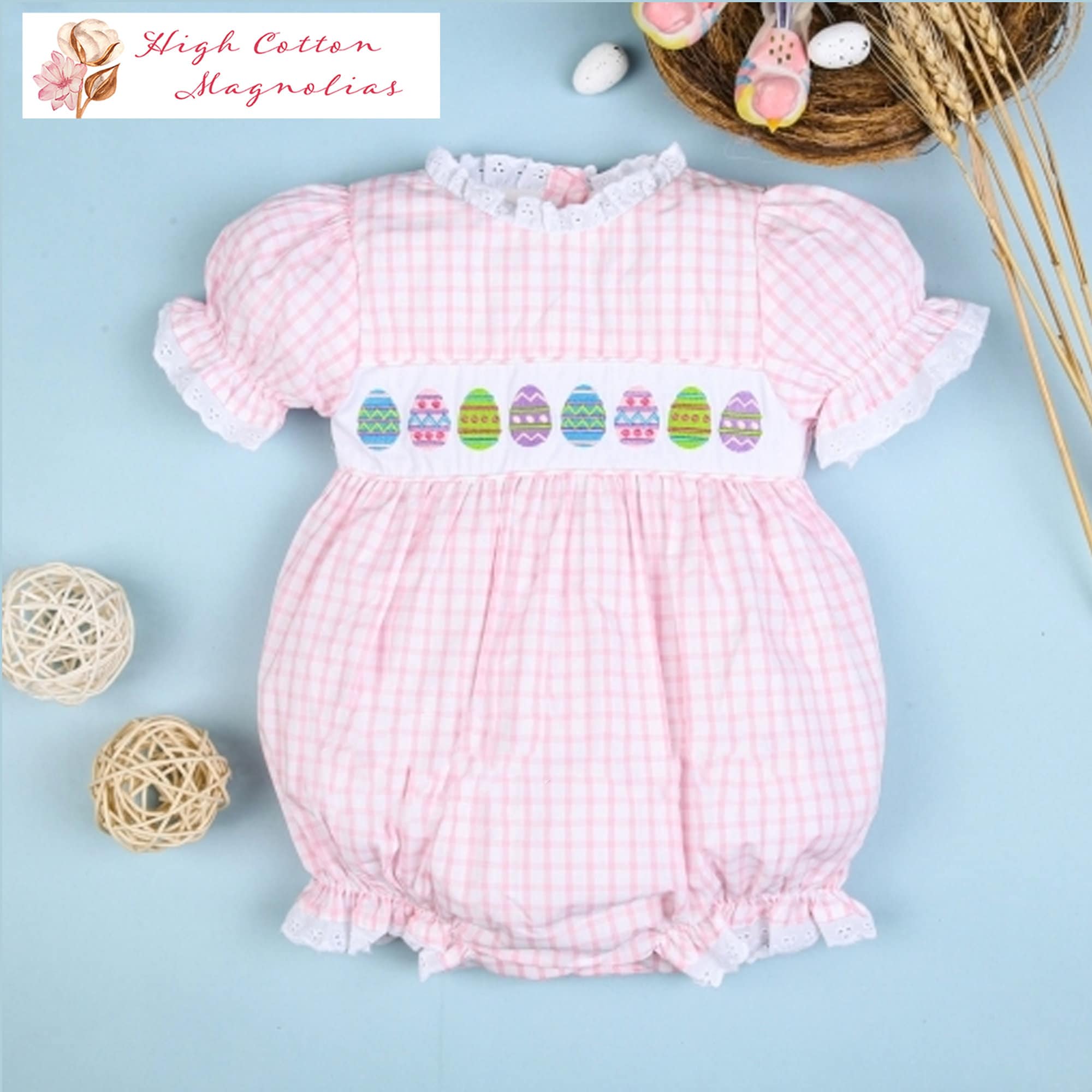Hand-embroidered Easter Egg Bubble | Baby Outfit, Cotton - Etsy