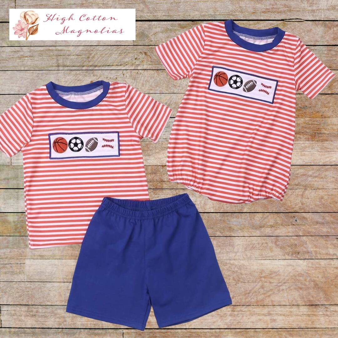 LITTLE MVP SPORTS Fan Embroidered Boy’s Outfits. - Etsy