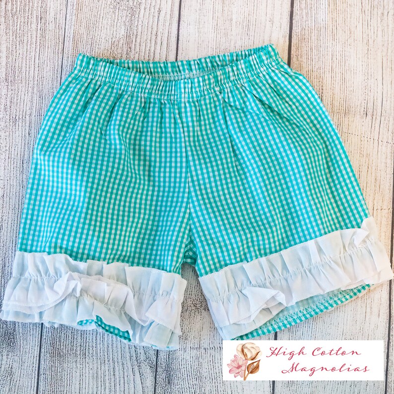 DUCK HUNT Embroidered Girl's Shorts Set Mallard Ducks - Etsy