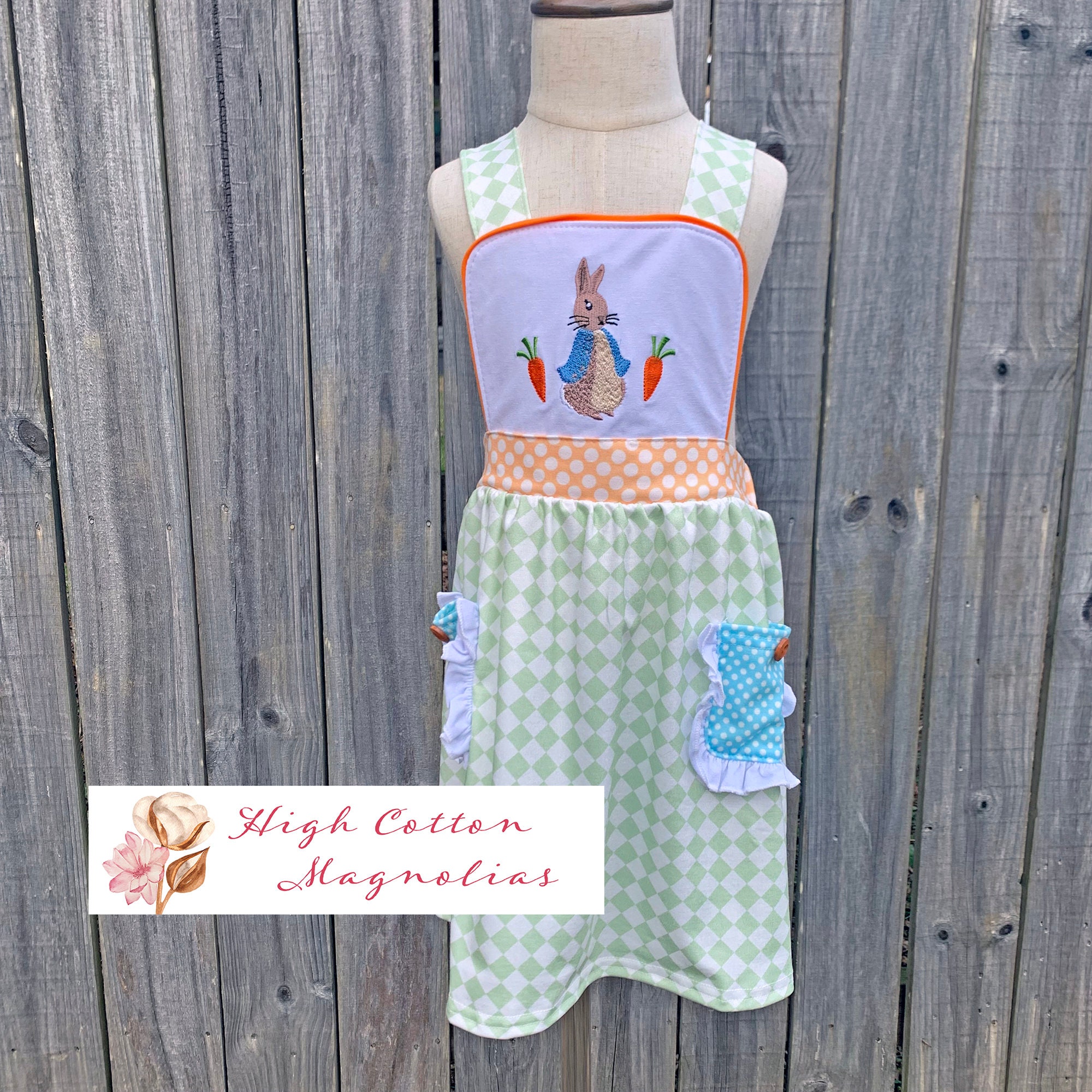 Embroidered PETER RABBIT Easter Outfit Easter Dress Easter | Etsy