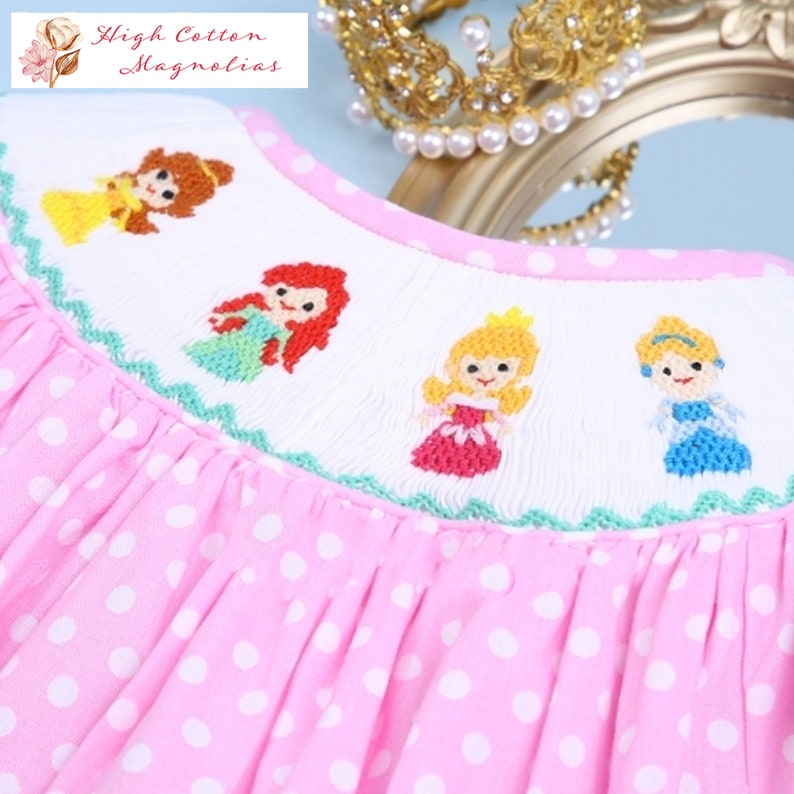 PRETTY PRETTY PRINCESS Hand-smocked Disney Princess Bishop - Etsy