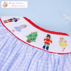 THE NUTCRACKER Hand-smocked Girl's Bishop Bubble Nutcracker Smocked ...