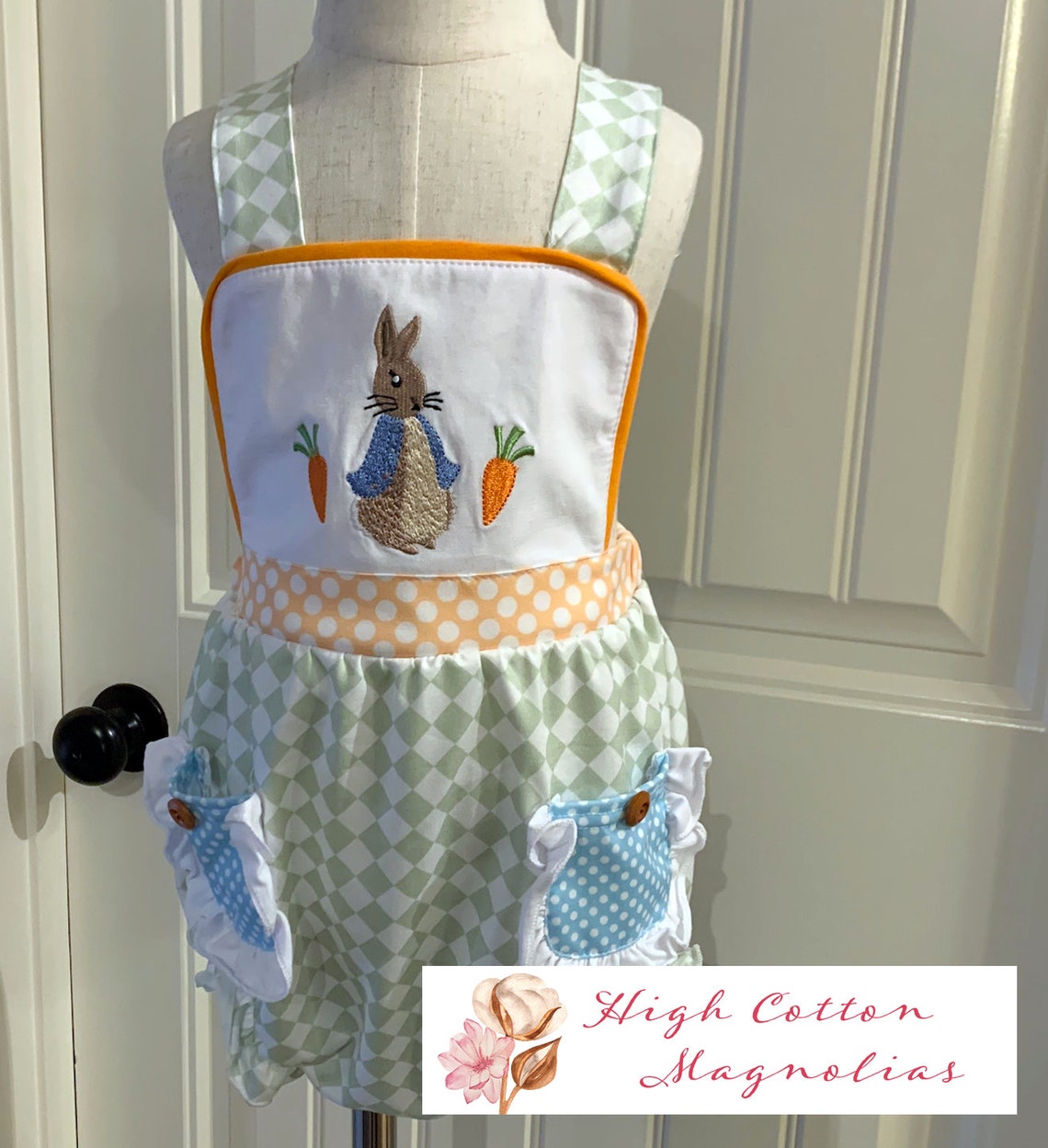 Embroidered PETER RABBIT Easter Outfit Easter Dress Easter | Etsy