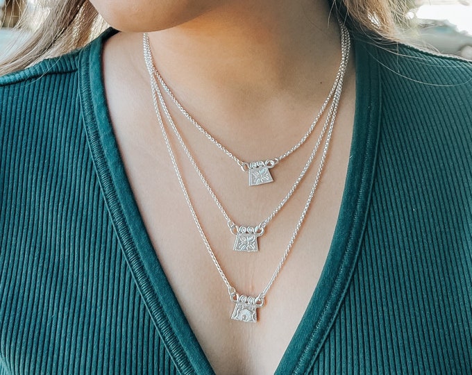 Real Silver Hmong Necklace, Phiaj Spirit Lock Necklace, Real Silver ...