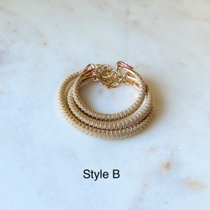 Hmong Protection Bangle Bracelet Twisted Copper Brass Mixed Metals ...