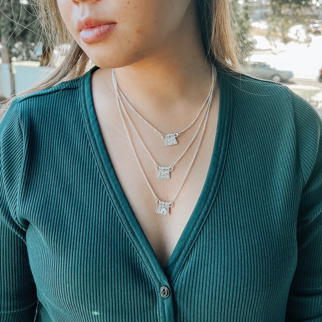 Real Silver Hmong Necklace, Phiaj Spirit Lock Necklace, Real Silver ...