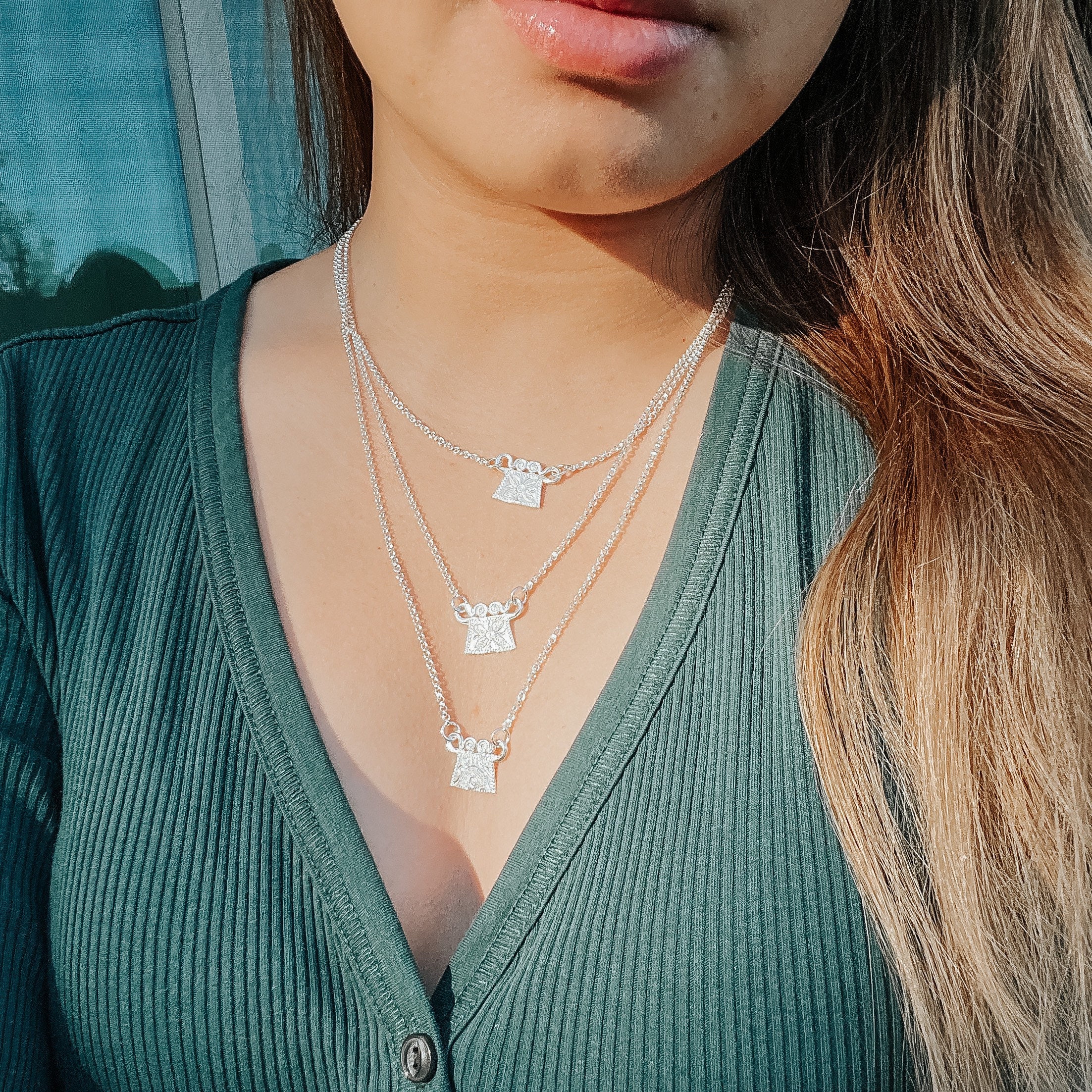 Real Silver Hmong Necklace, Phiaj Spirit Lock Necklace, Real Silver ...