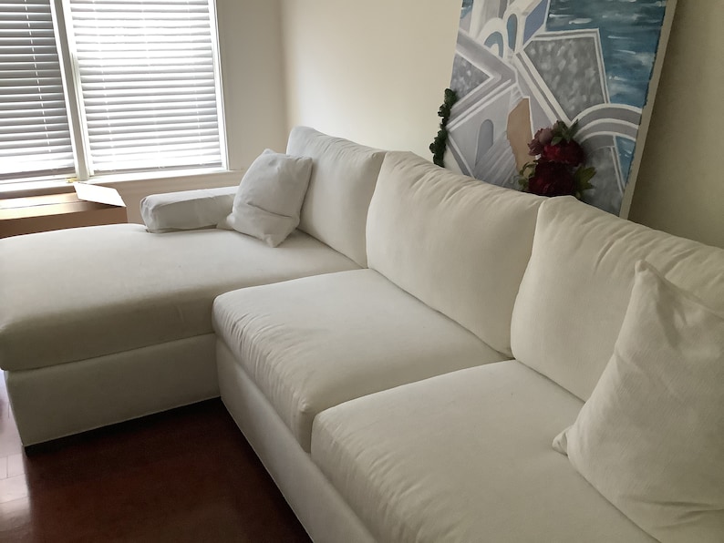 White Ethan Allen Couch - Etsy