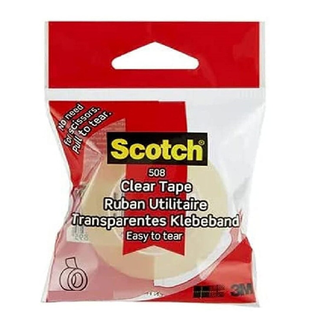 3M Scotch Clear Easy to Tear Tape 19mmx30m (pack of 8) - Etsy