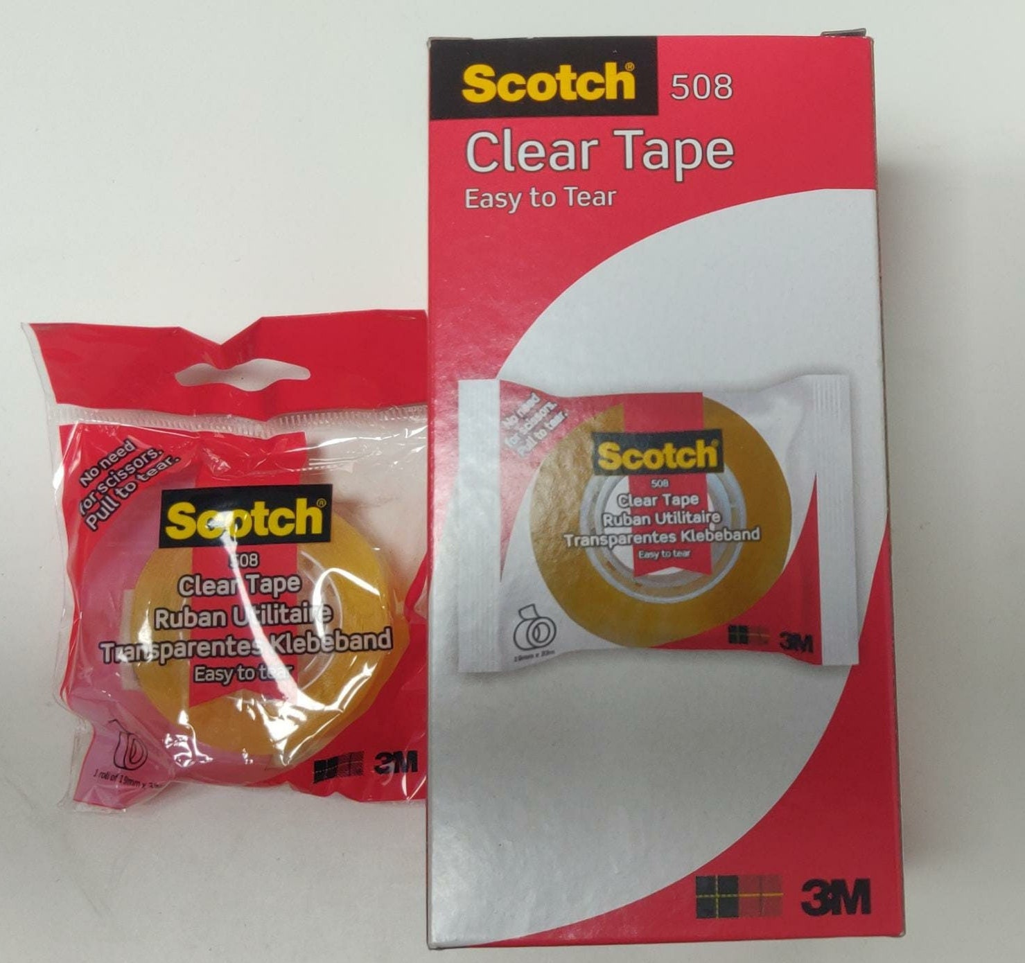 3M Scotch Clear Easy to Tear Tape 19mmx30m (pack of 8) - Etsy