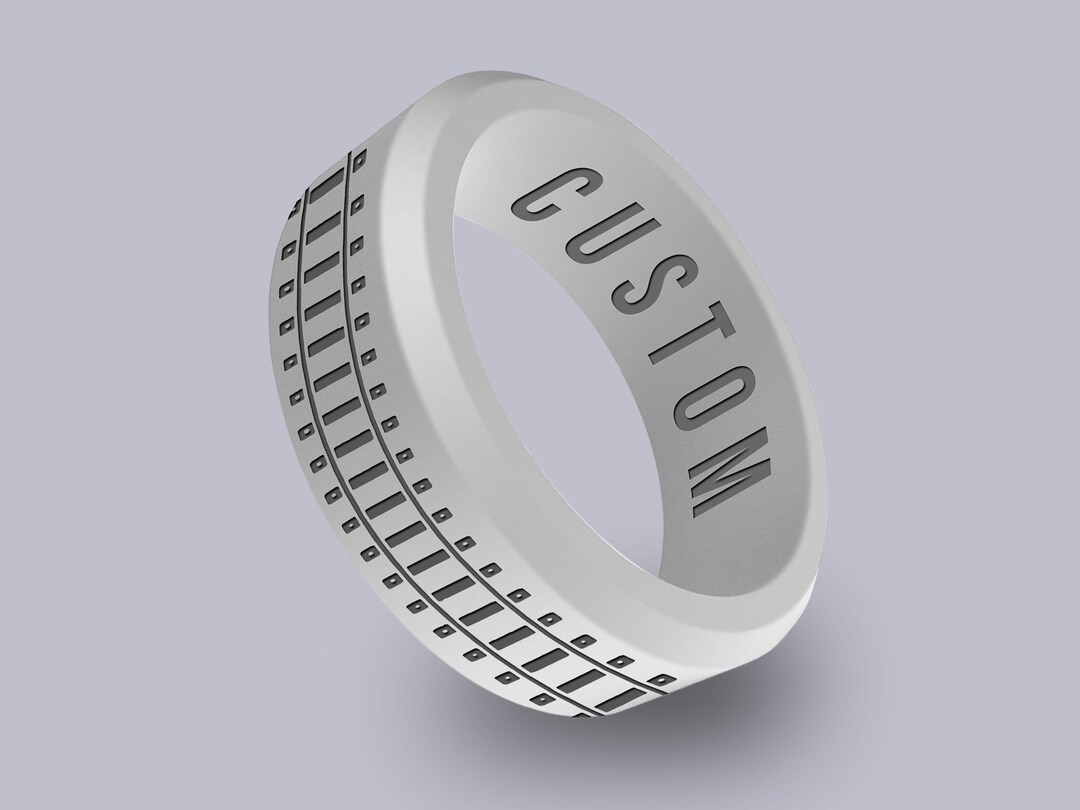 Wildfire Ring Railroad Train Ring Personalized Silicone Beveled Ring ...