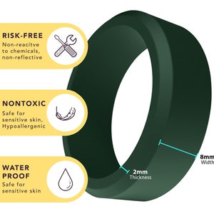 Wildfire Ring Affirmation Mantra Rings Personalized Silicone Beveled ...