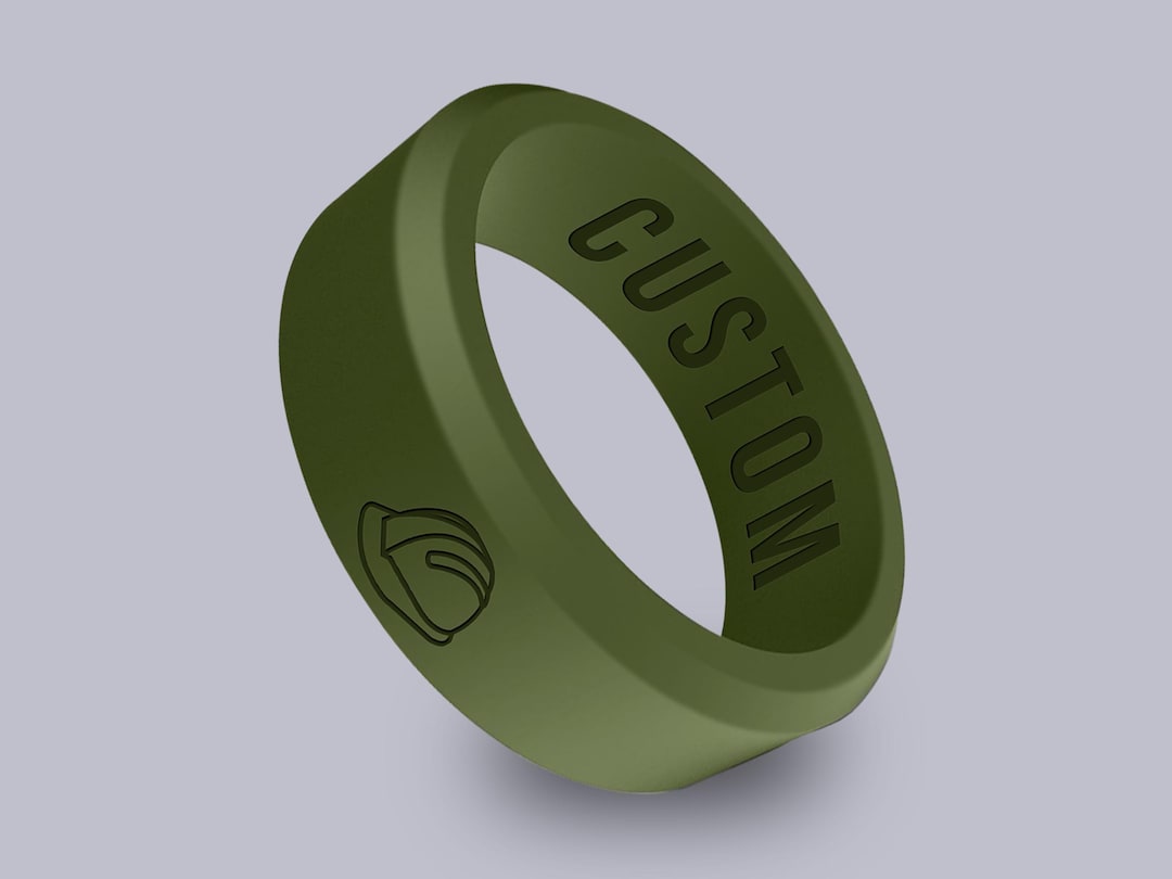 Wildfire Ring Construction Worker Helmet Ring Personalized Silicone ...