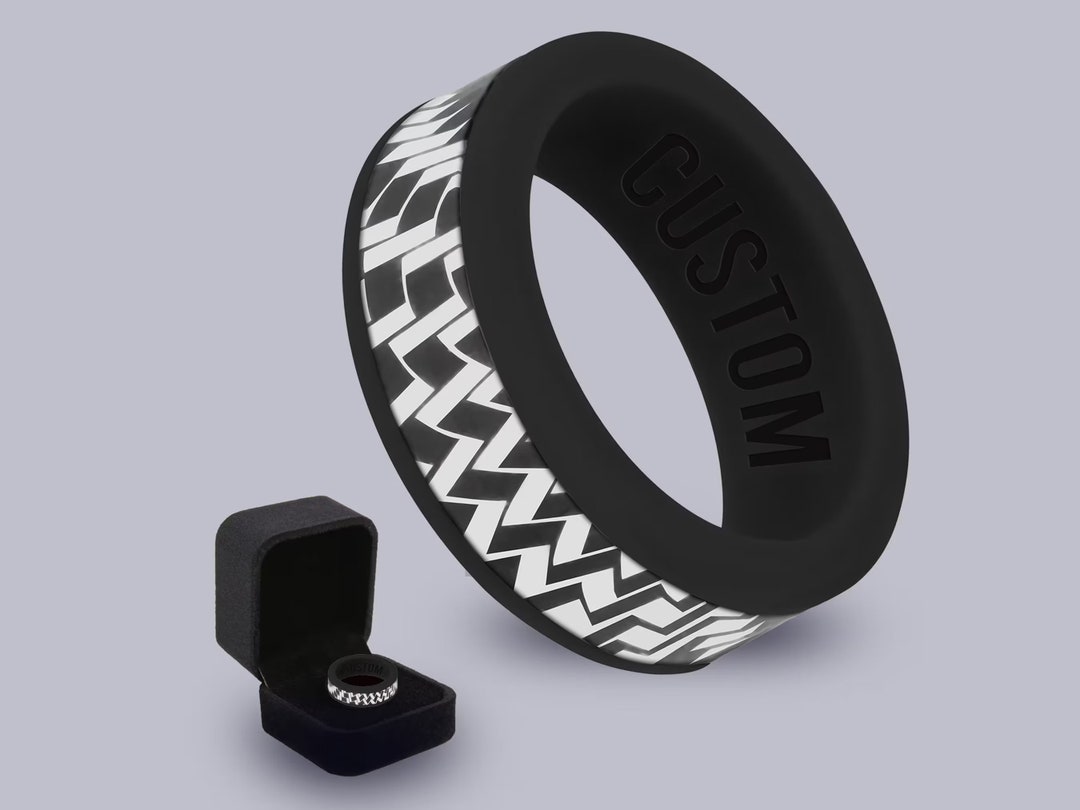 Wildfire Ring Personalized Silicone Ring Engraved for Men Women & Ring ...