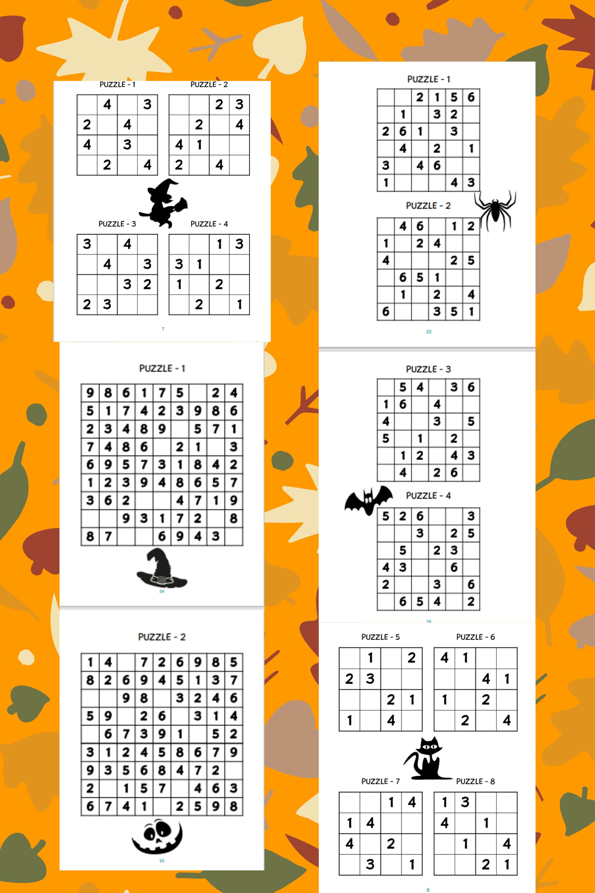 Halloween Sudoku Kids Level School Halloween Activity Sudoku - Etsy
