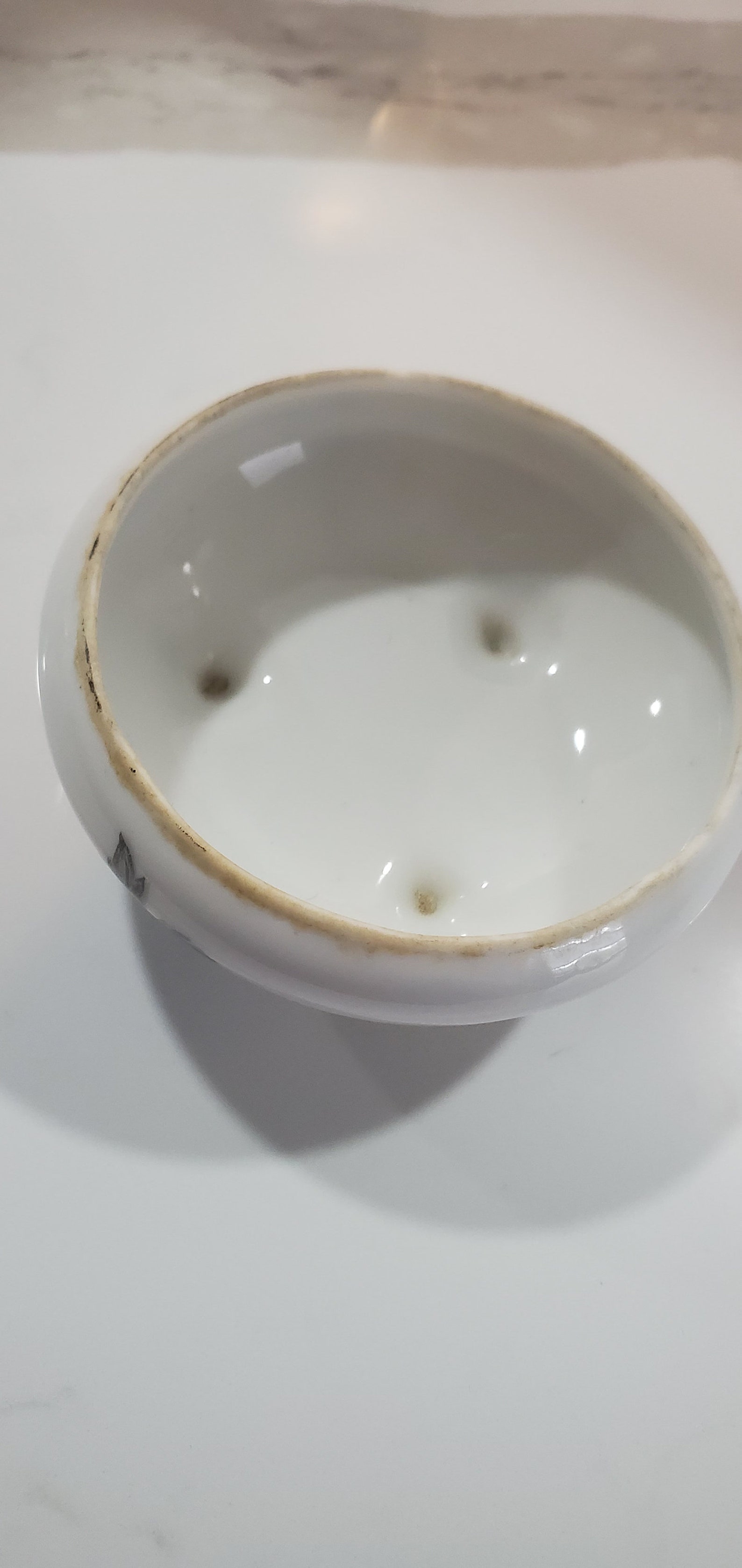 Vintage Porcelain Handpainted Gold Trimmed Trinket Dish/jewerly Holder ...