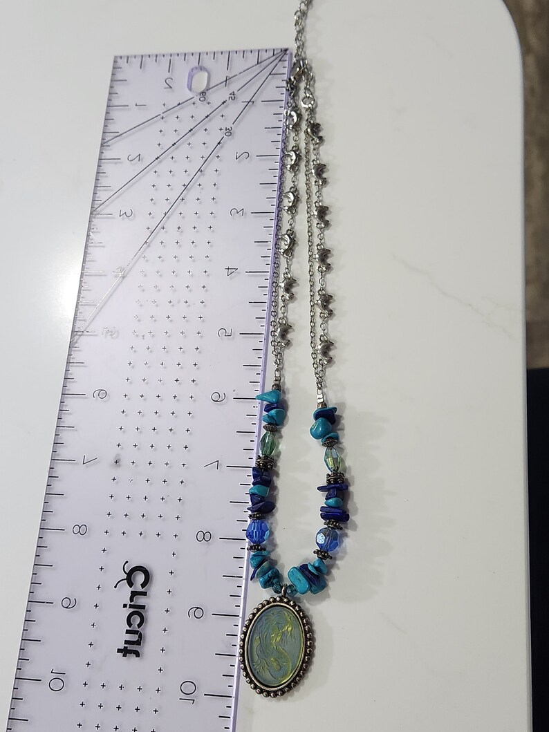 Kirks Folly Lorelei Mermaid Necklace Pendant With Turquoise and Lapis ...