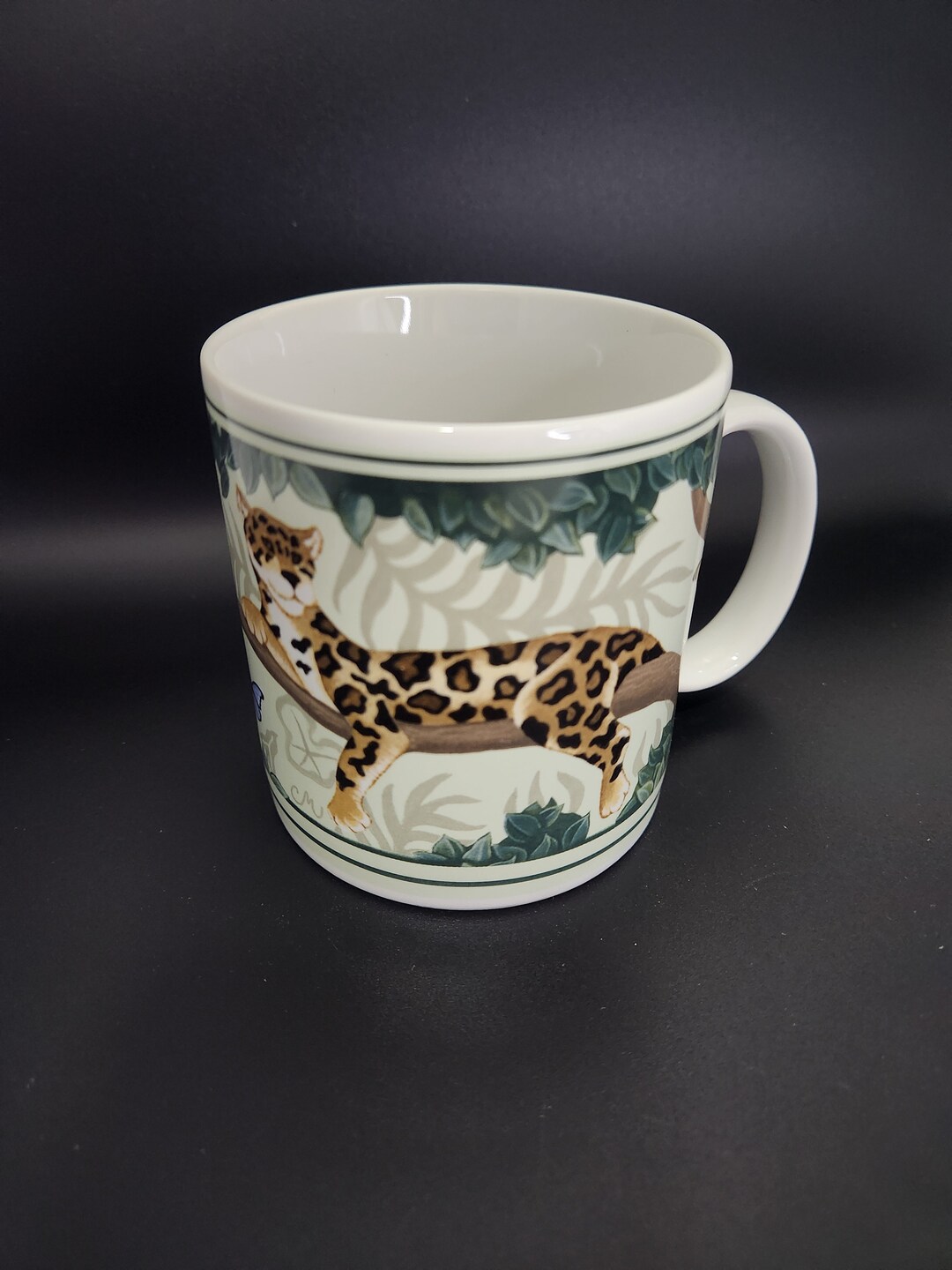 Sakura Oneida Rain Forest Coffee Tea Mug With Leopard Jungle Theme - Etsy