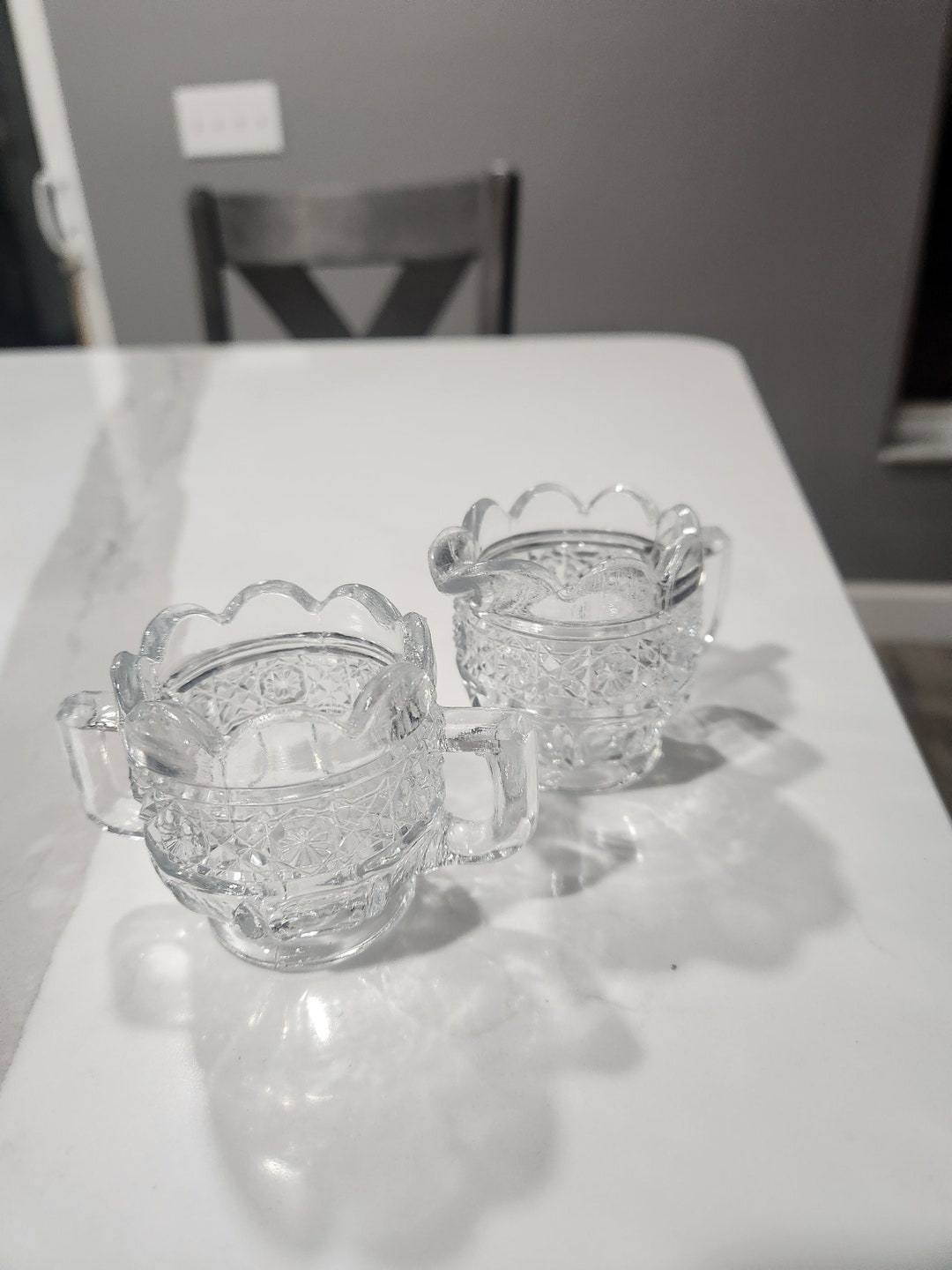 Vintage John B. Higbee EAPG Gala 2 Piece Cream and Sugar Set - Etsy