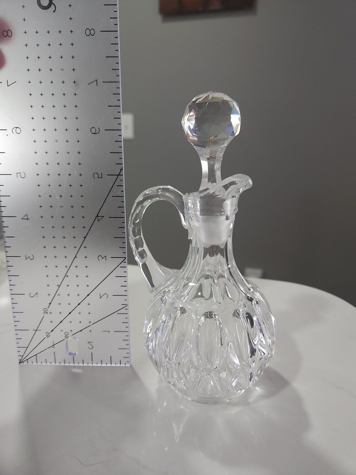 Vintage Glass Decanter Cruet Bottle With Stopper. - Etsy