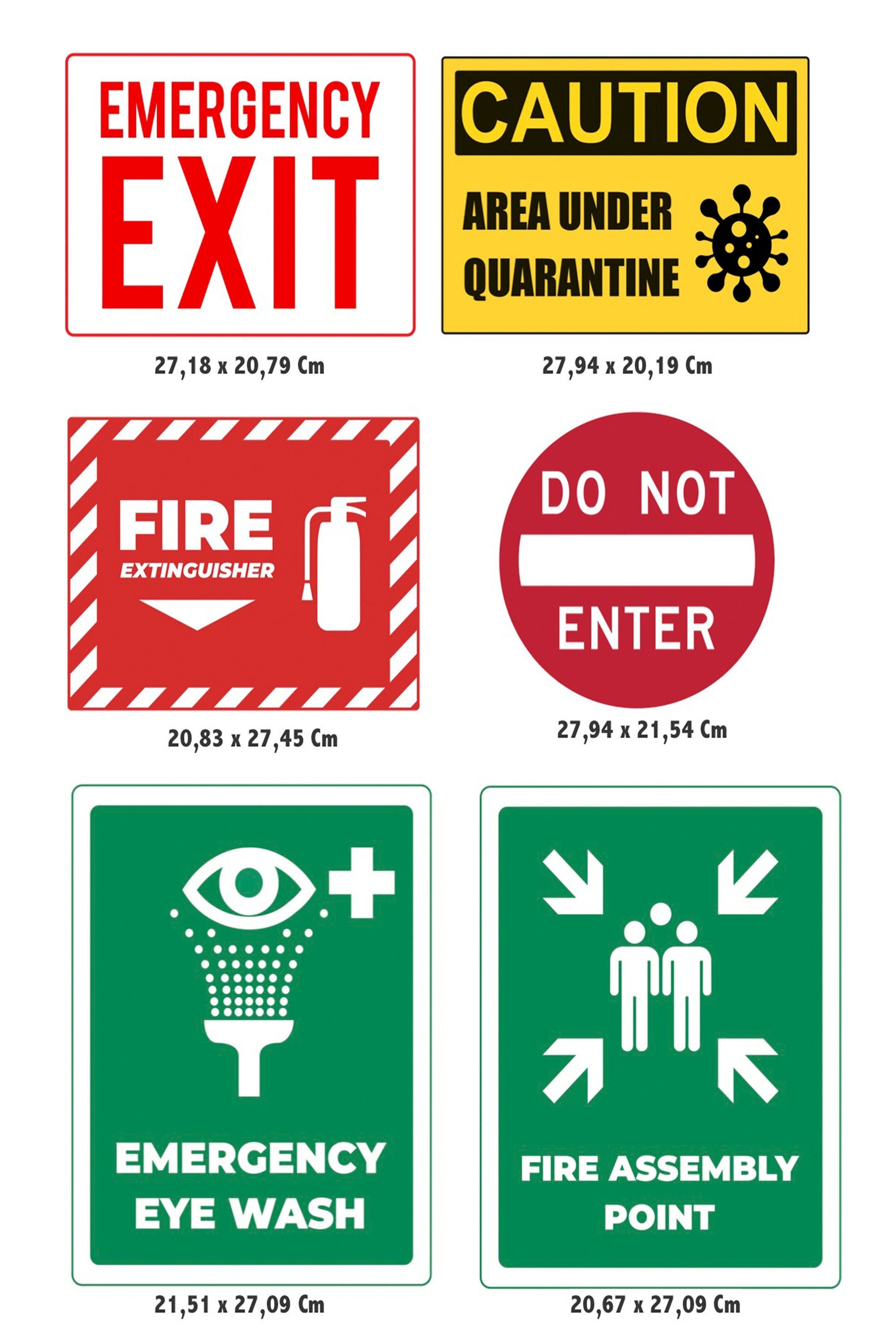 32 Piece Safety Sign Set, Warning Signs (PNG Files) - Etsy