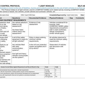 Light Vehicle Assessment, Vehicle Inspection, Vehicle Self Assessment # ...