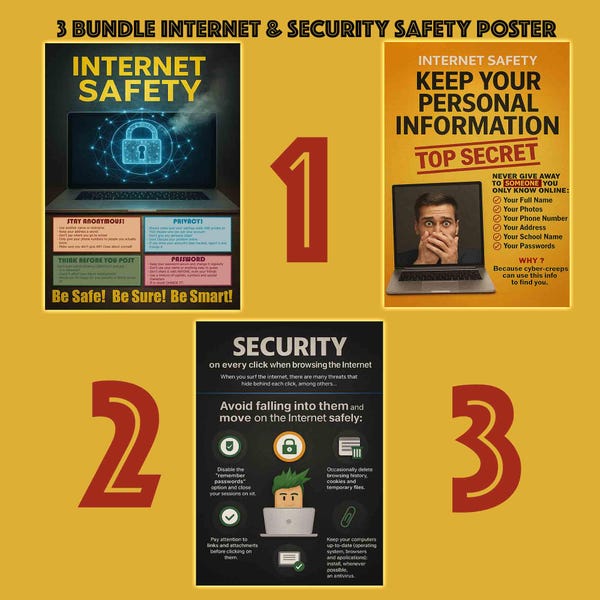 Online Safety Poster - Etsy UK