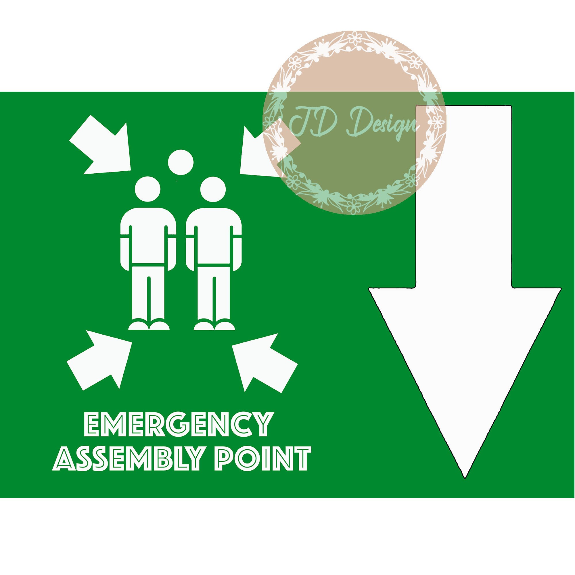 5 Emergency Assembly Point, Emergency Exit,evacuation Sign #emergency # ...