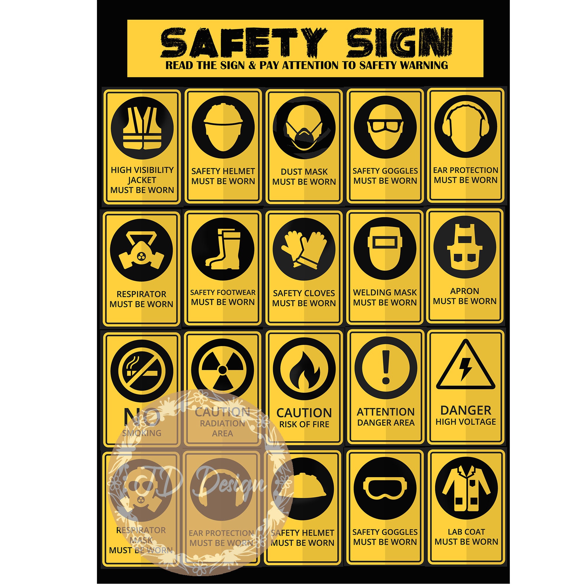 10 Bundle Safety Poster - Etsy