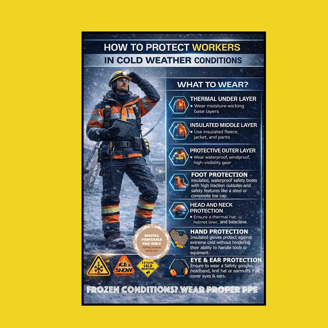 How to Protect Workers in Cold Weather Condition #ppe #winterppe - Etsy