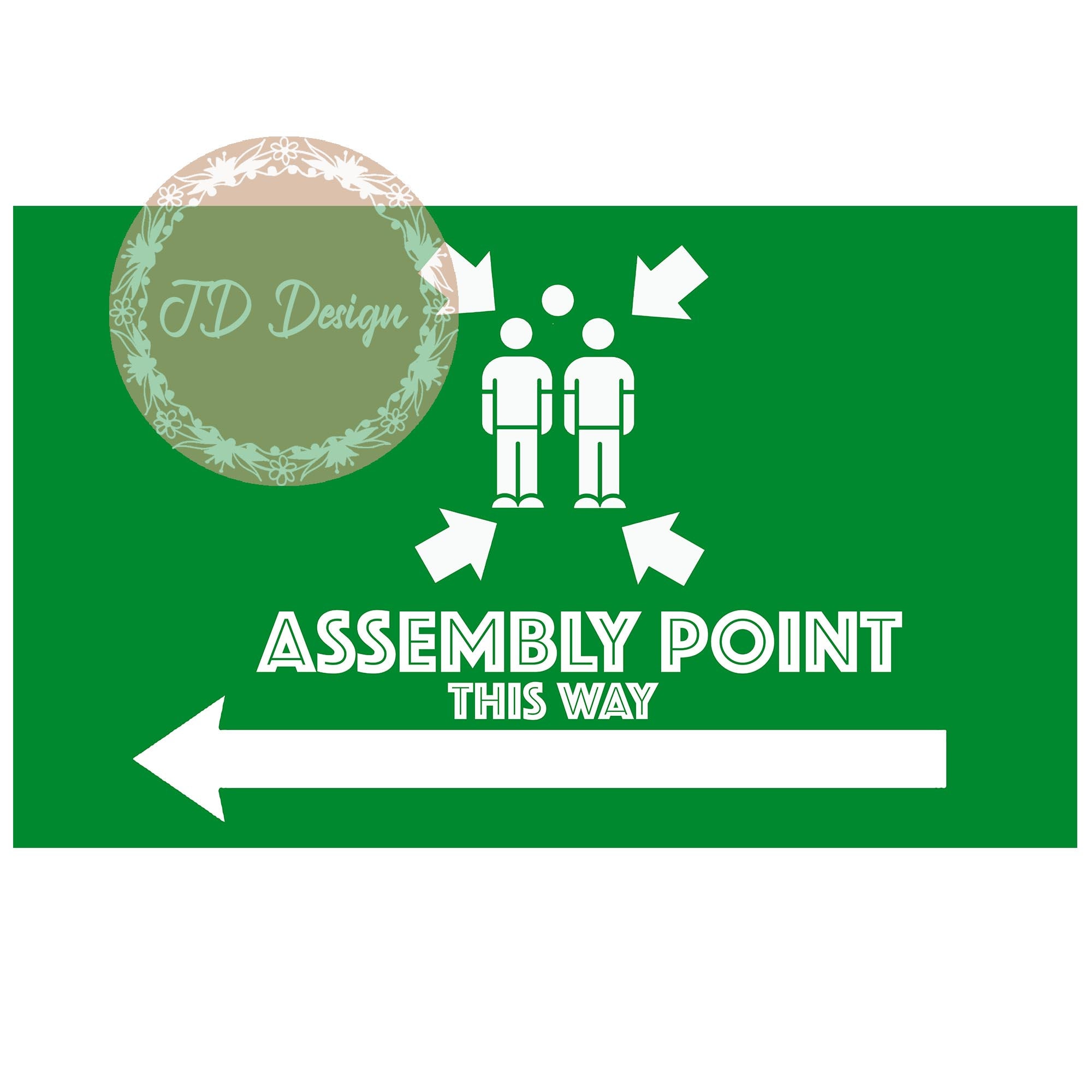 5 Emergency Assembly Point, Emergency Exit,evacuation Sign #emergency # ...