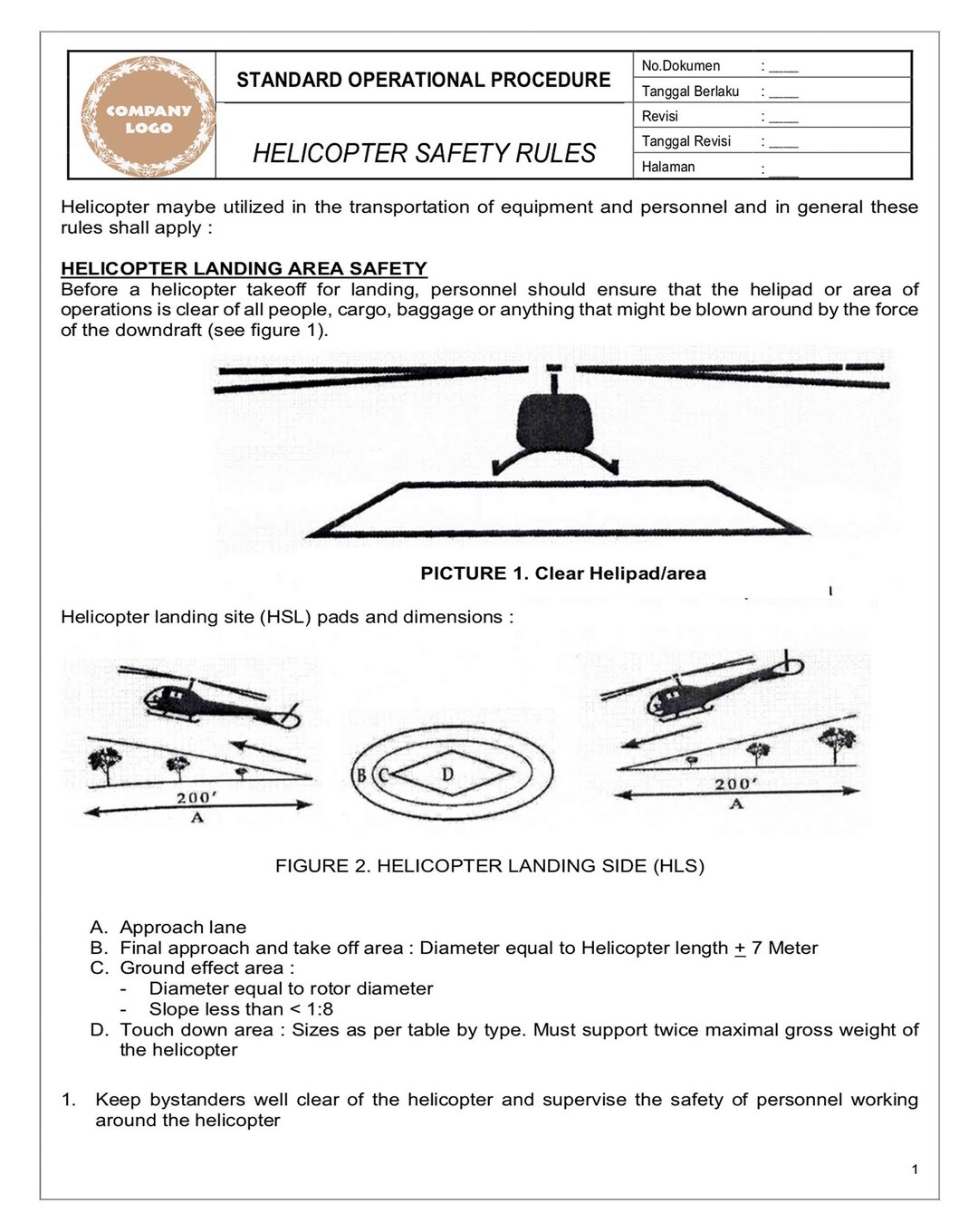 Standard Operational Procedure of Helicopter, Chopper Safety Rules ...