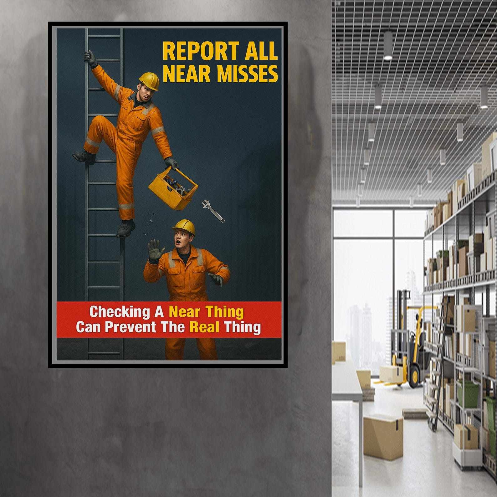 Report All Near Miss #safetyposter - Etsy