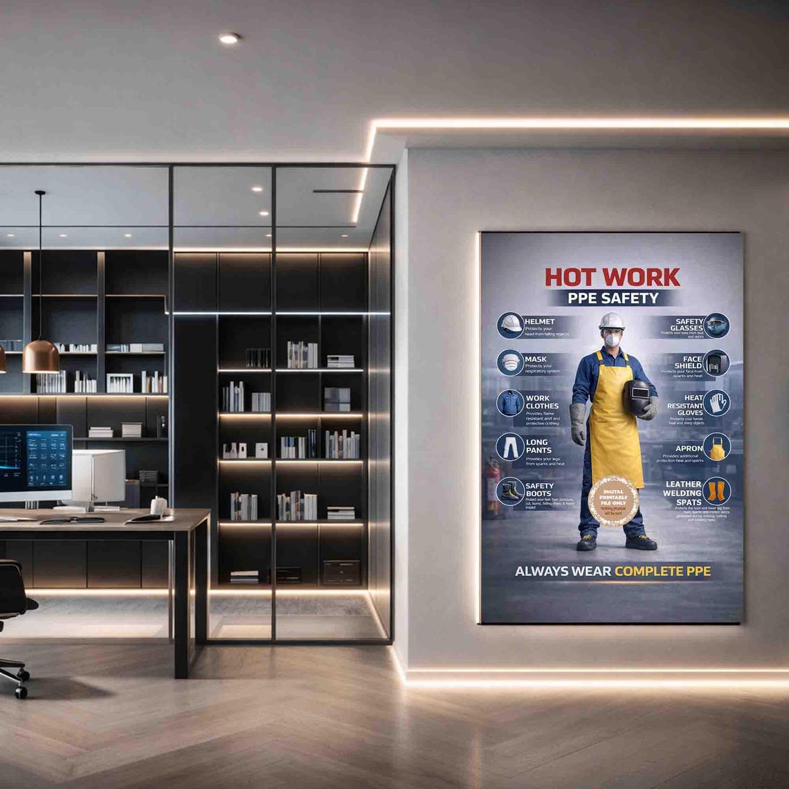 Hot Work PPE Safety *safetyposter #hotwork #ppe - Etsy