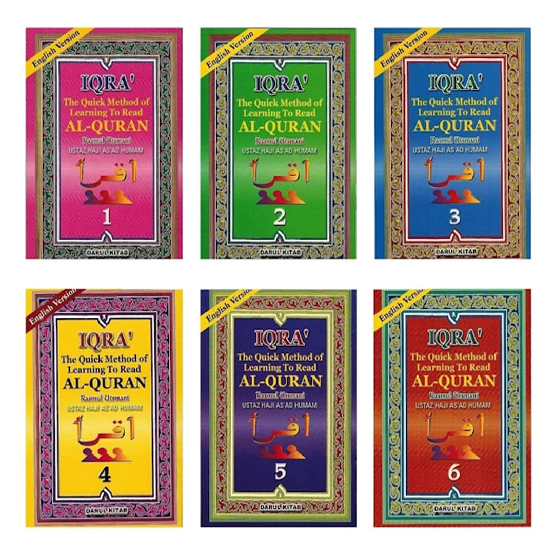 Iqra Reader Set, 2 Books Part 5 to 6, English Version, the Quick Method ...