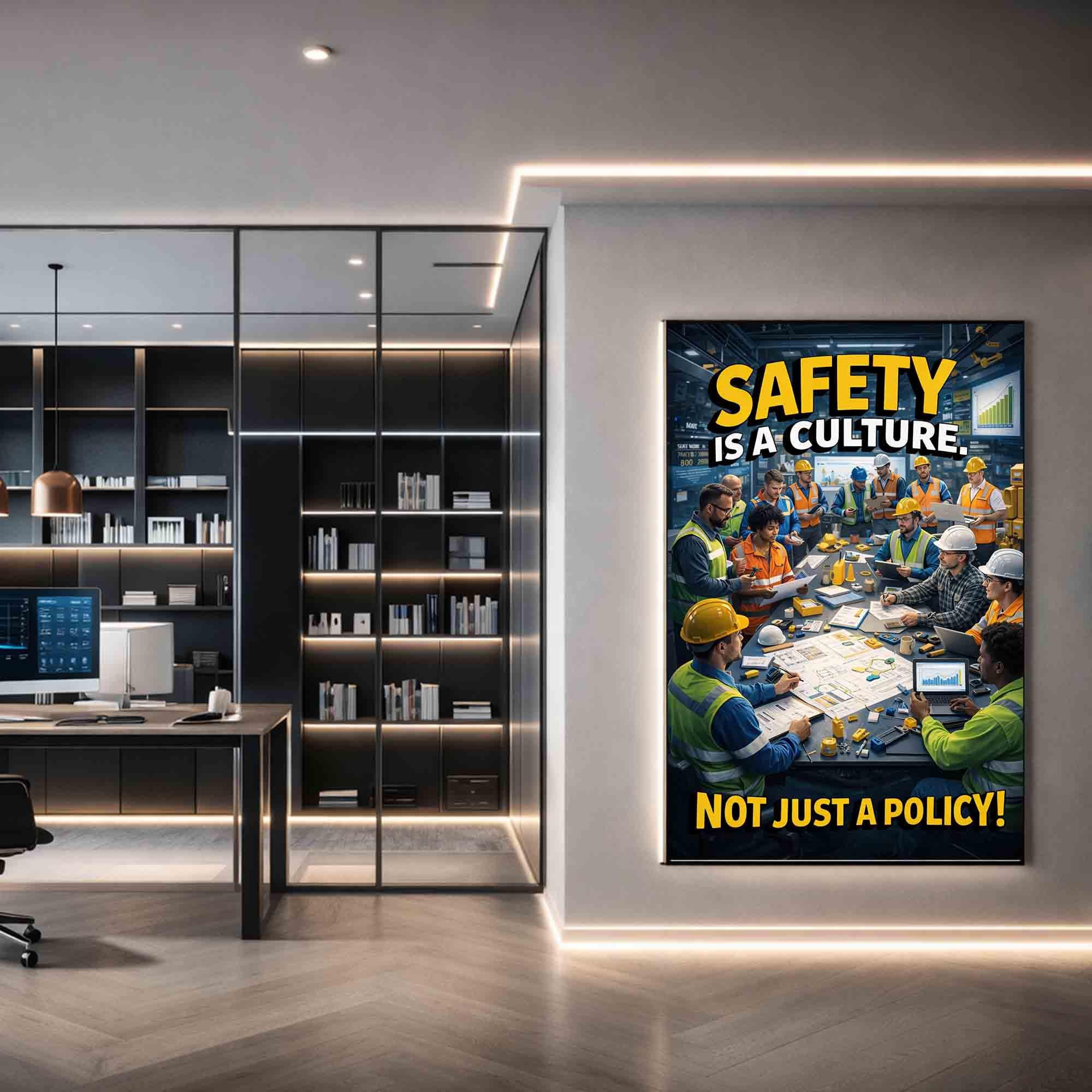 Safety is a Culture Not Just a Policy #safetyposter - Etsy