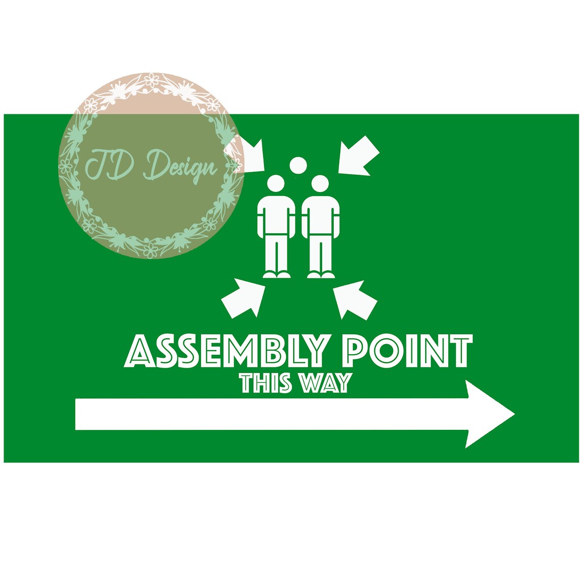 5 Emergency Assembly Point, Emergency Exit,evacuation Sign #emergency # ...