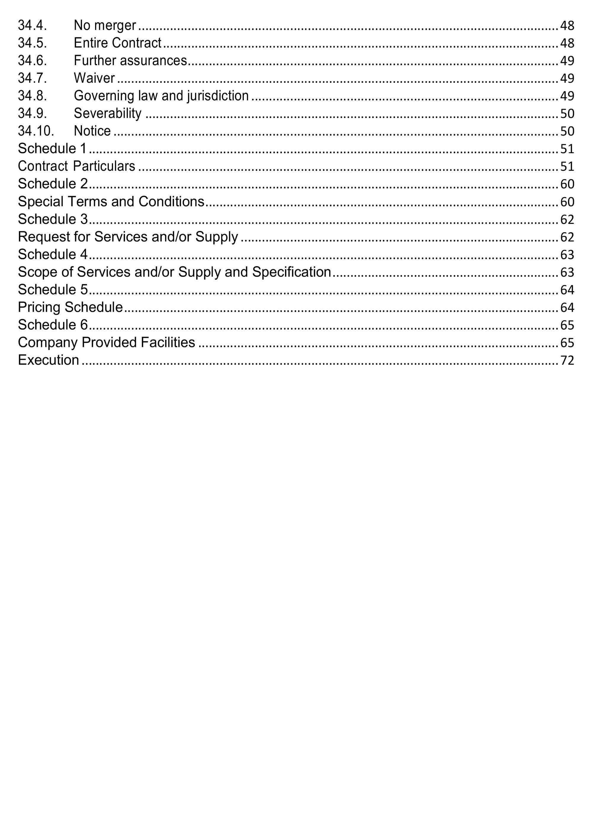Service Contract Template, Service Agreement, Project Contract, Project ...