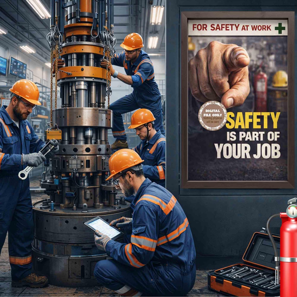 Safety is Part of Your Job #safetyposter - Etsy