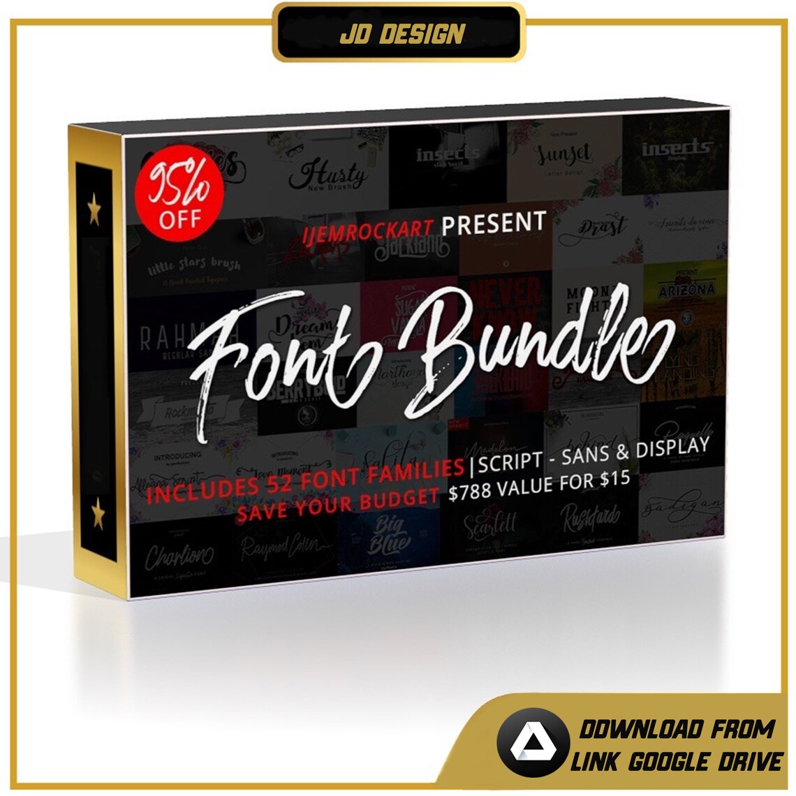 52 Fonts Bundle Premium and 12 Giant Fonts Bundle - Etsy