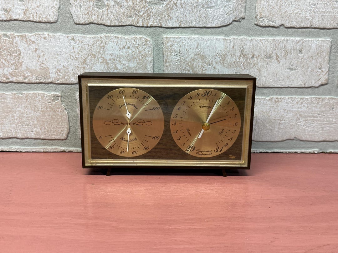 Vintage Taylor Barometer, Home Weather Instrument, Home Decor, MCM ...