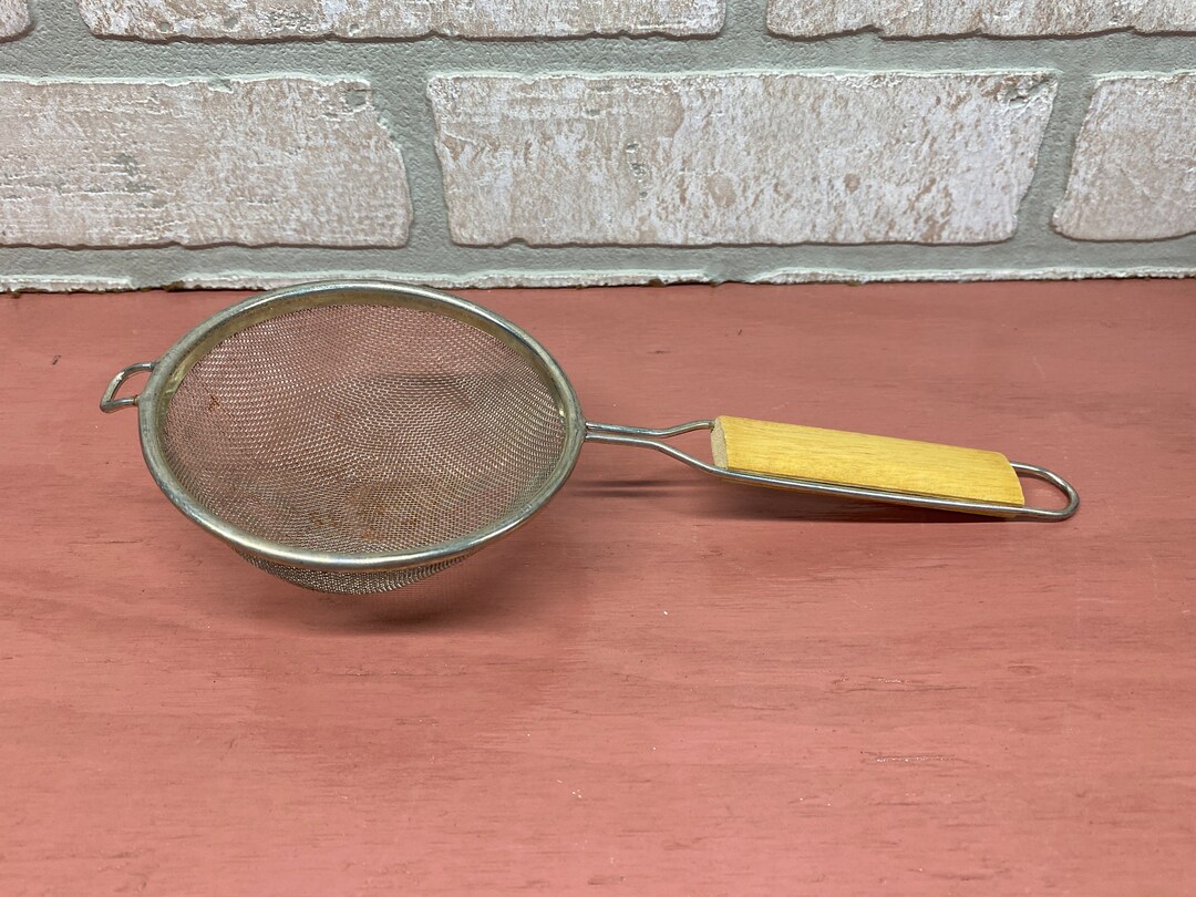 Vintage Hand Strainer, Vintage Kitchen Utensils, Strainer, Mesh ...