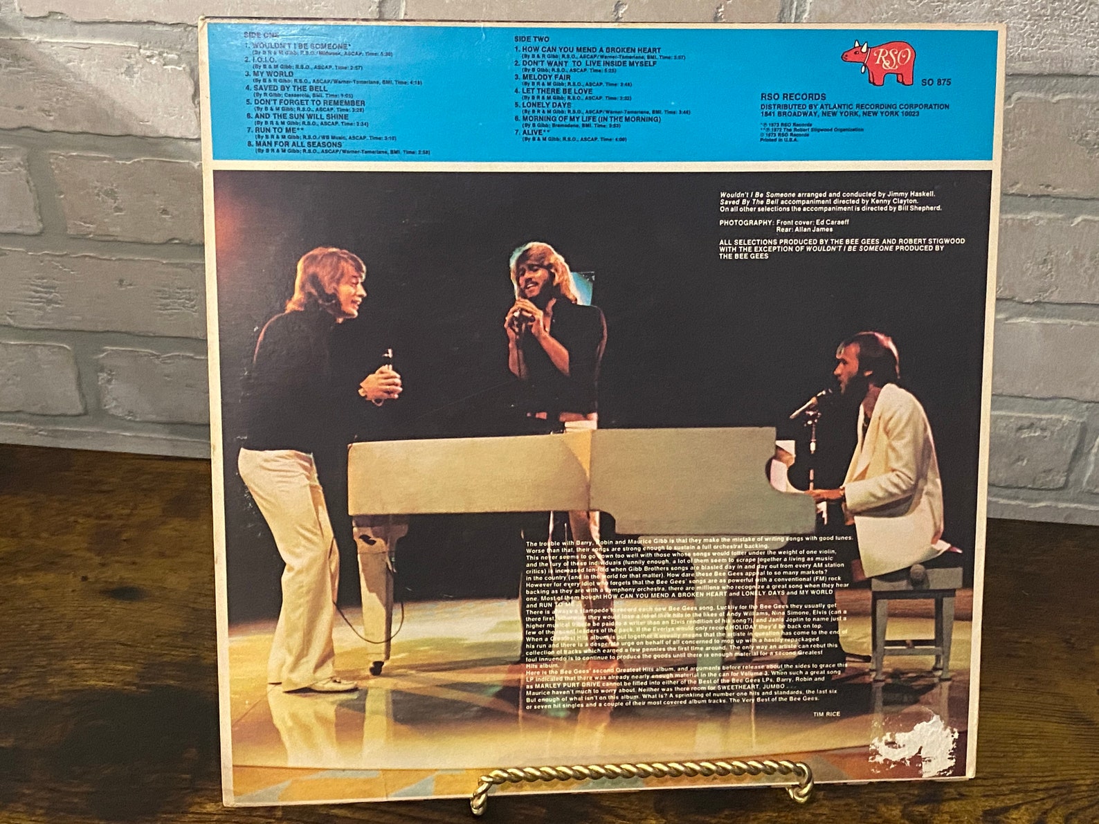 Best of the Bee Gees, Volume 2, Vintage Vinyl Record, RSO Records - Etsy
