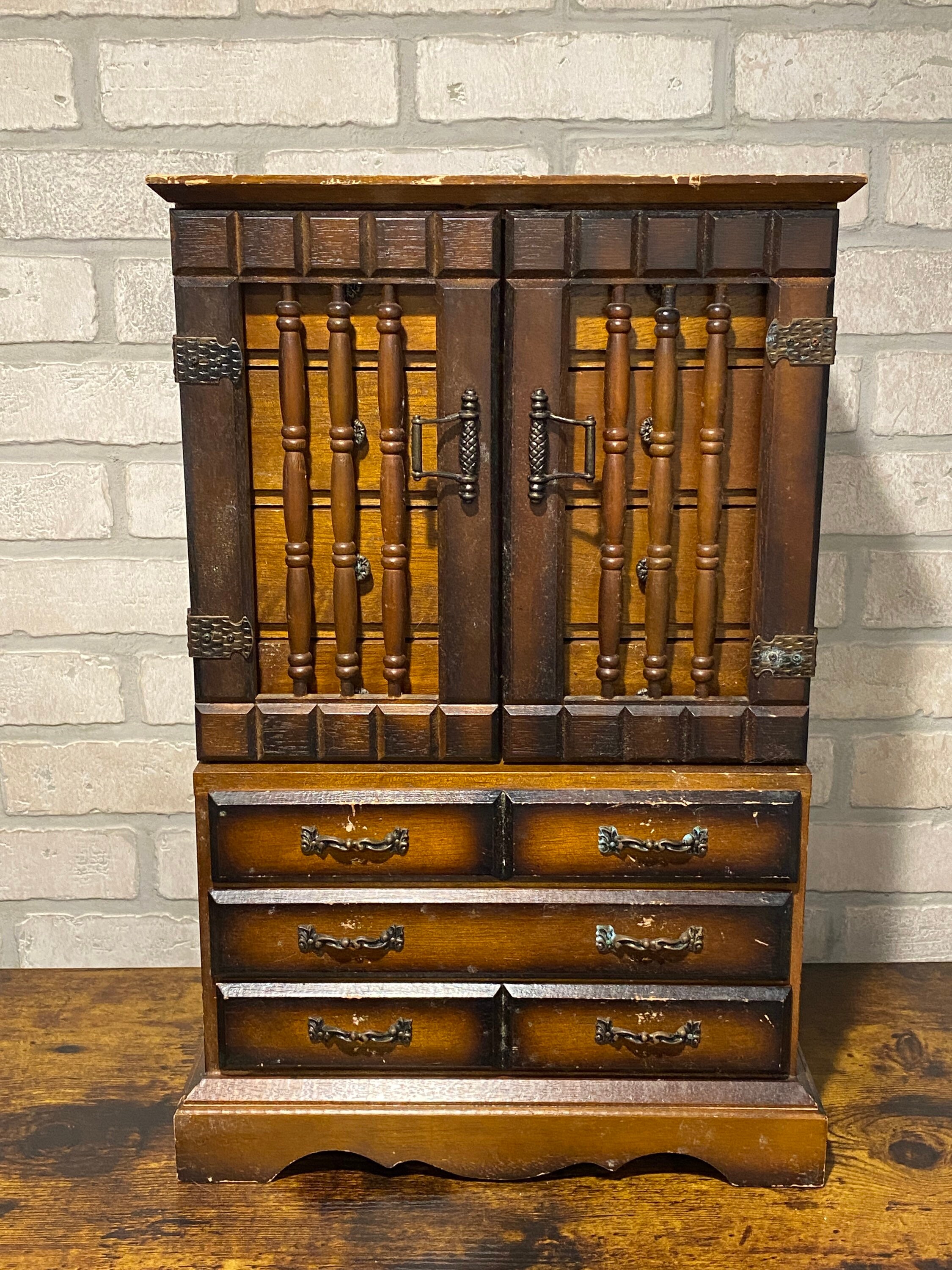 Large Wooden Jewelry Box Jewelry Storage Ring Drawer - Etsy