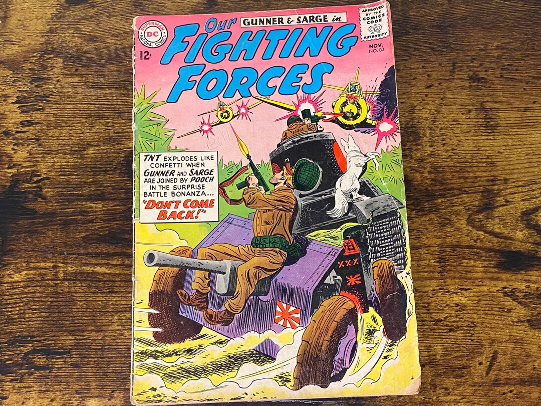 Gunner & Sarge in Our Fighting Forces, DC Comics, Vintage Comic Book ...