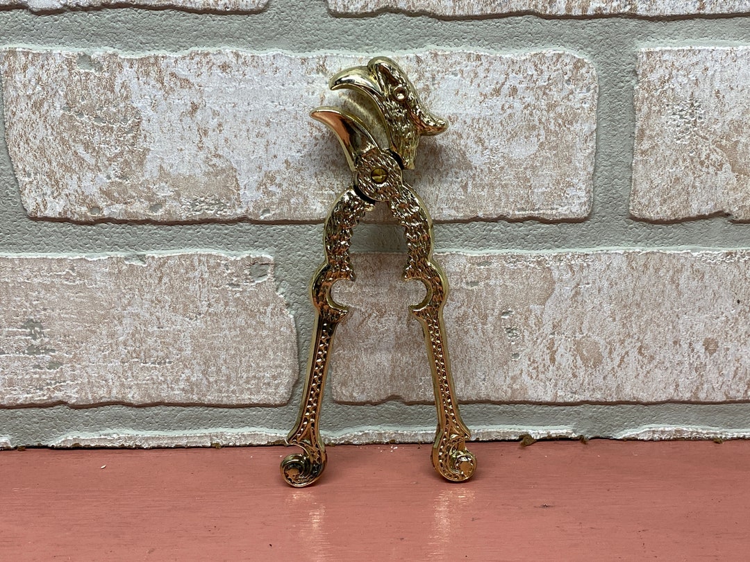Vintage Gold Nut Cracker, Bird Nut Cracker, Entertaining, Hostess Gift ...