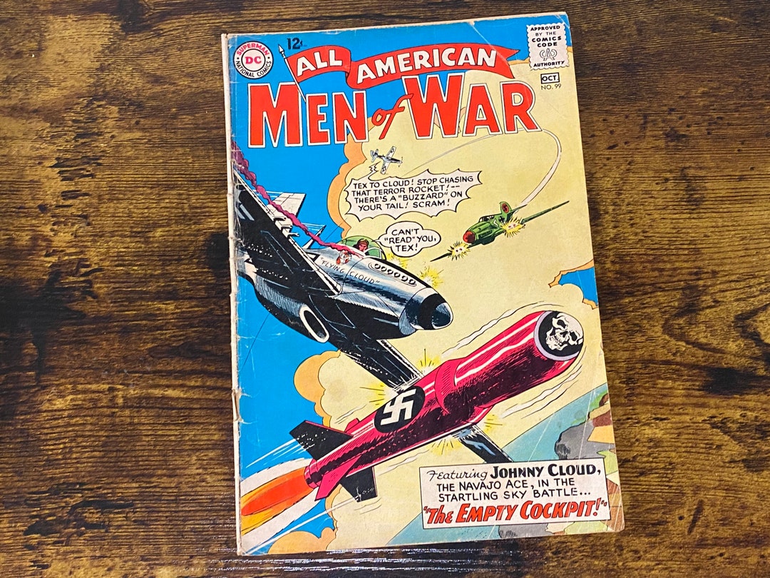 All American Men of War, Johnny Cloud, the Empty Cockpit, Vintage DC ...