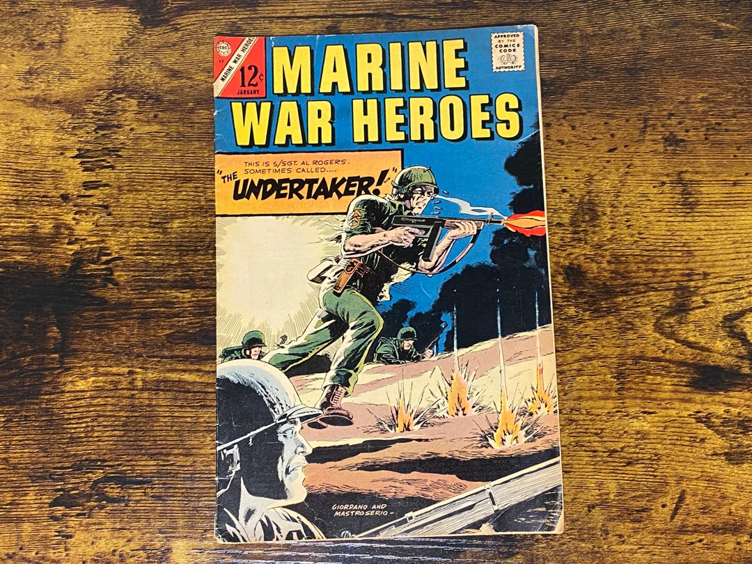 Marine War Hereos Comic Book, Vintage Graphic Novel, the Undertaker - Etsy